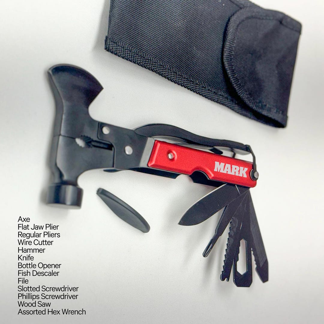 Personalized Multi-tool Axe Hammer Knife 15-in-1 Outdoor Multi-tool - Etsy