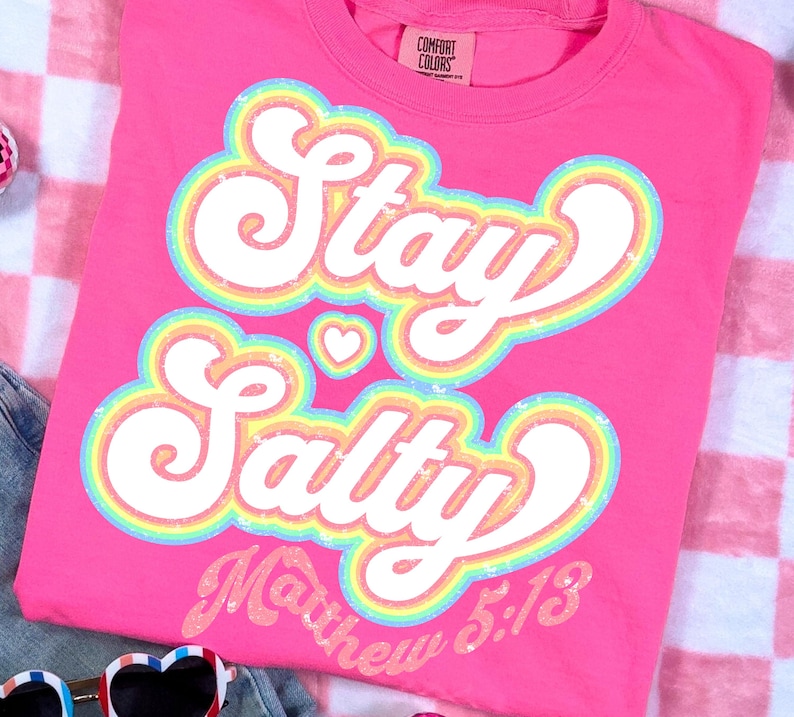 Stay Salty Bible Verse PNG, Christian Millennial Women, (sublimation ...