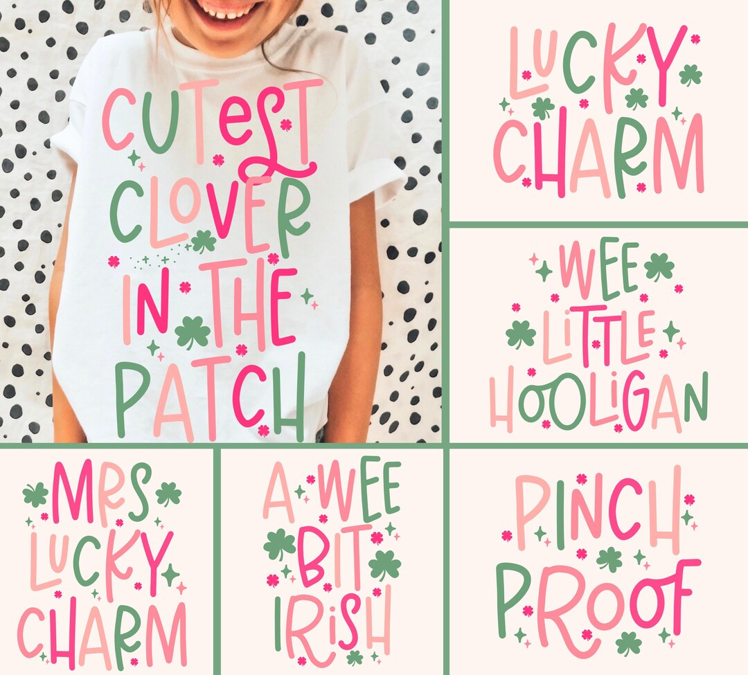 Mrs Lucky Charm PNG Bundle, St. Patrick's Day Png, Girl Png, Pinch ...