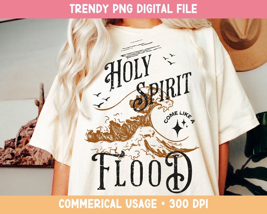 Trendy Religious Holy Spirit PNG Vintage Grunge Christian Sublimation ...