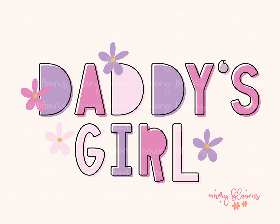 90s Retro Sibling Daddys Girl PNG, Little Girl Smiley T Shirt PNG, Boho ...