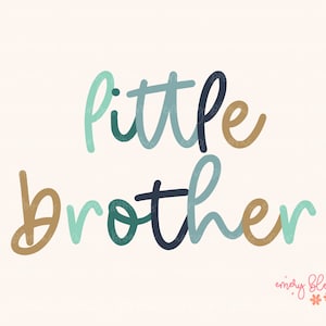 Blue Brown Big/little Brother Sibling PNG Bundle T Shirt Digital PNG ...