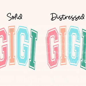 Gigi PNG, Grandma Design, Colorful Textured Gigi Png, Cool Gigis Club ...