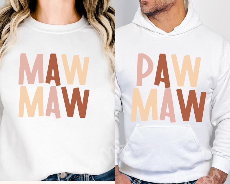Matching Mom Dad SVG, Family Png, New Baby Announcement, Mawmaw Png ...