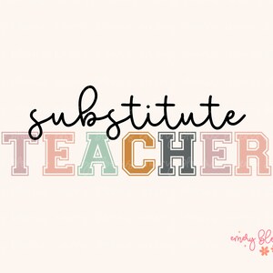 Substitute Teacher PNG, Teacher PNG, Teaching Digital Design PNG, Back ...