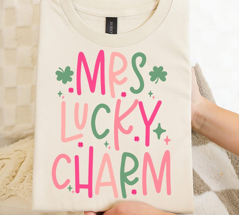 Mrs Lucky Charm PNG Bundle, St. Patrick's Day Png, Girl Png, Pinch ...
