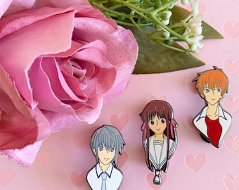 Fruits Basket Enamel Pins Etsy