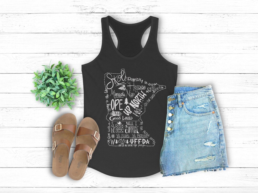 Minnesota Slang Tank, Minnesota Tank, Gift for Minnesotan, Minnesota ...