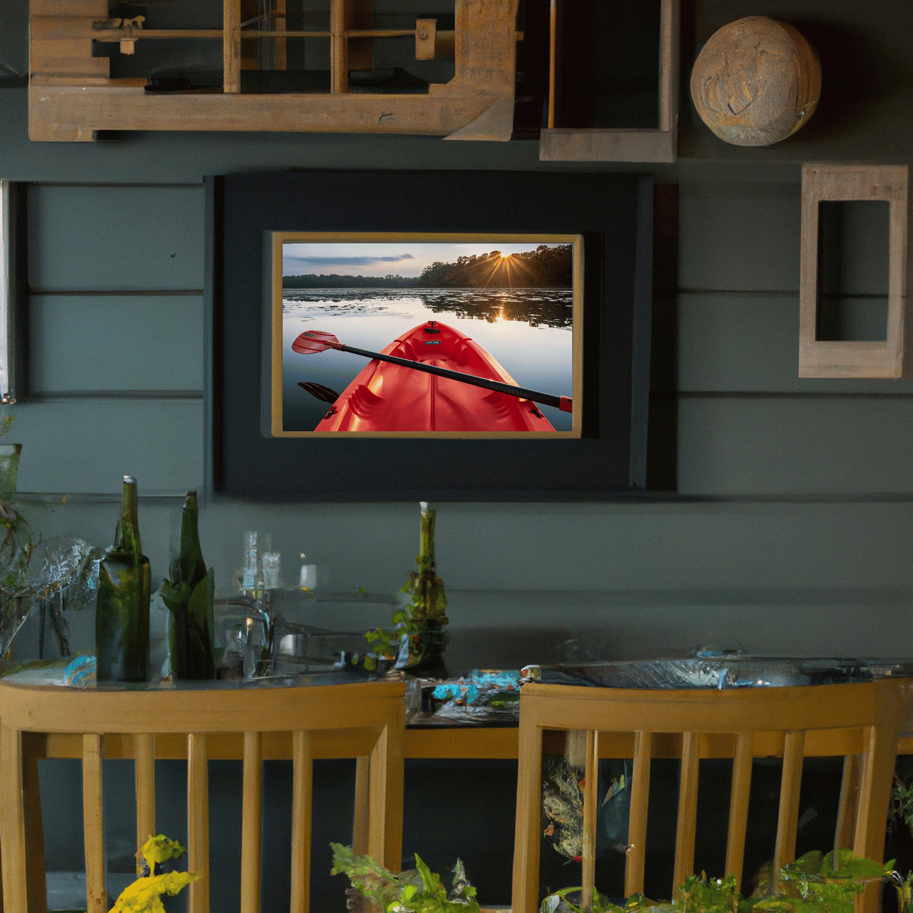 Lake Kayak Print | Kayak Wall Art | Lake House Decor | Cabin Decor for ...