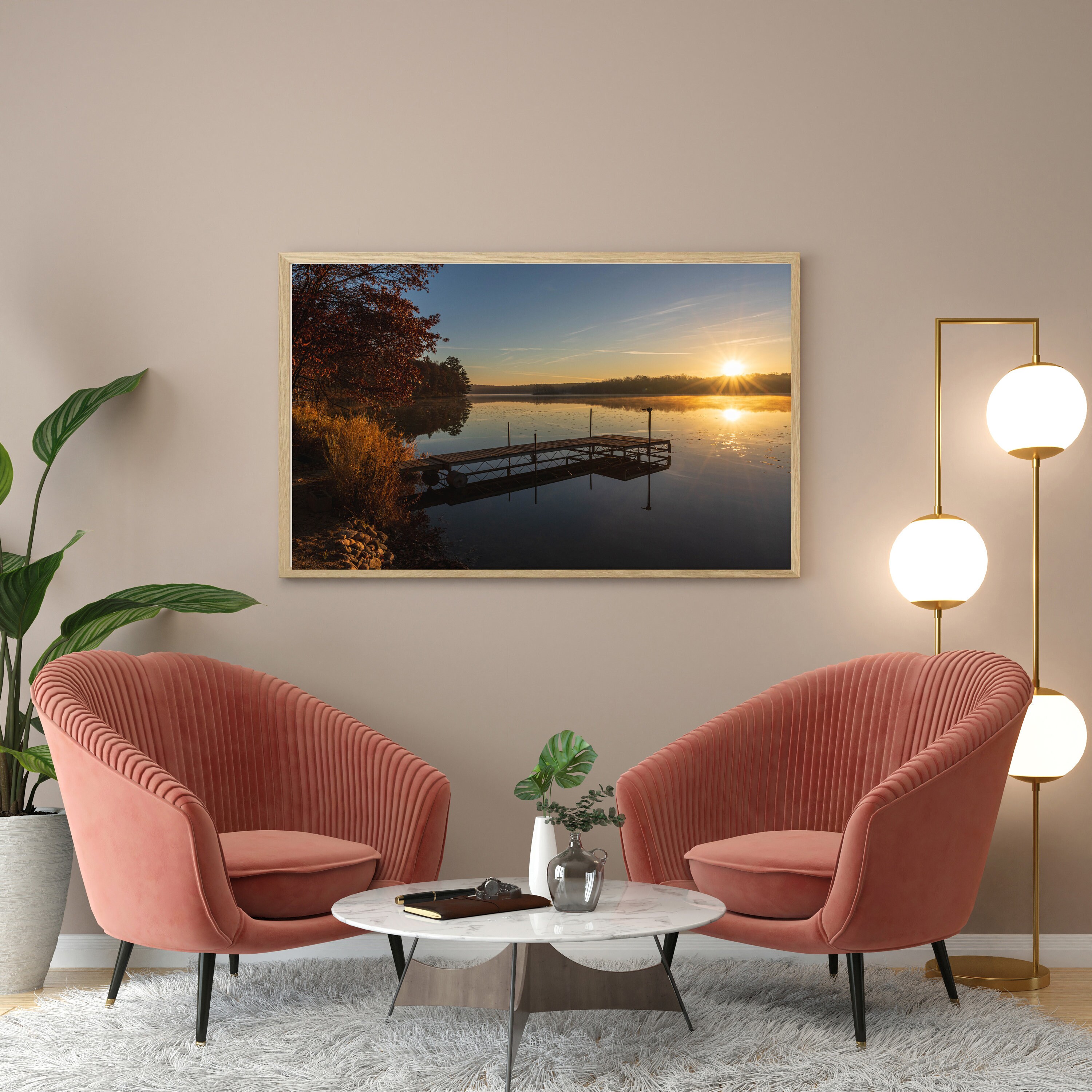 Lake Sunset Print Sunset Wall Decor Sunset Print for Lake House Lake ...
