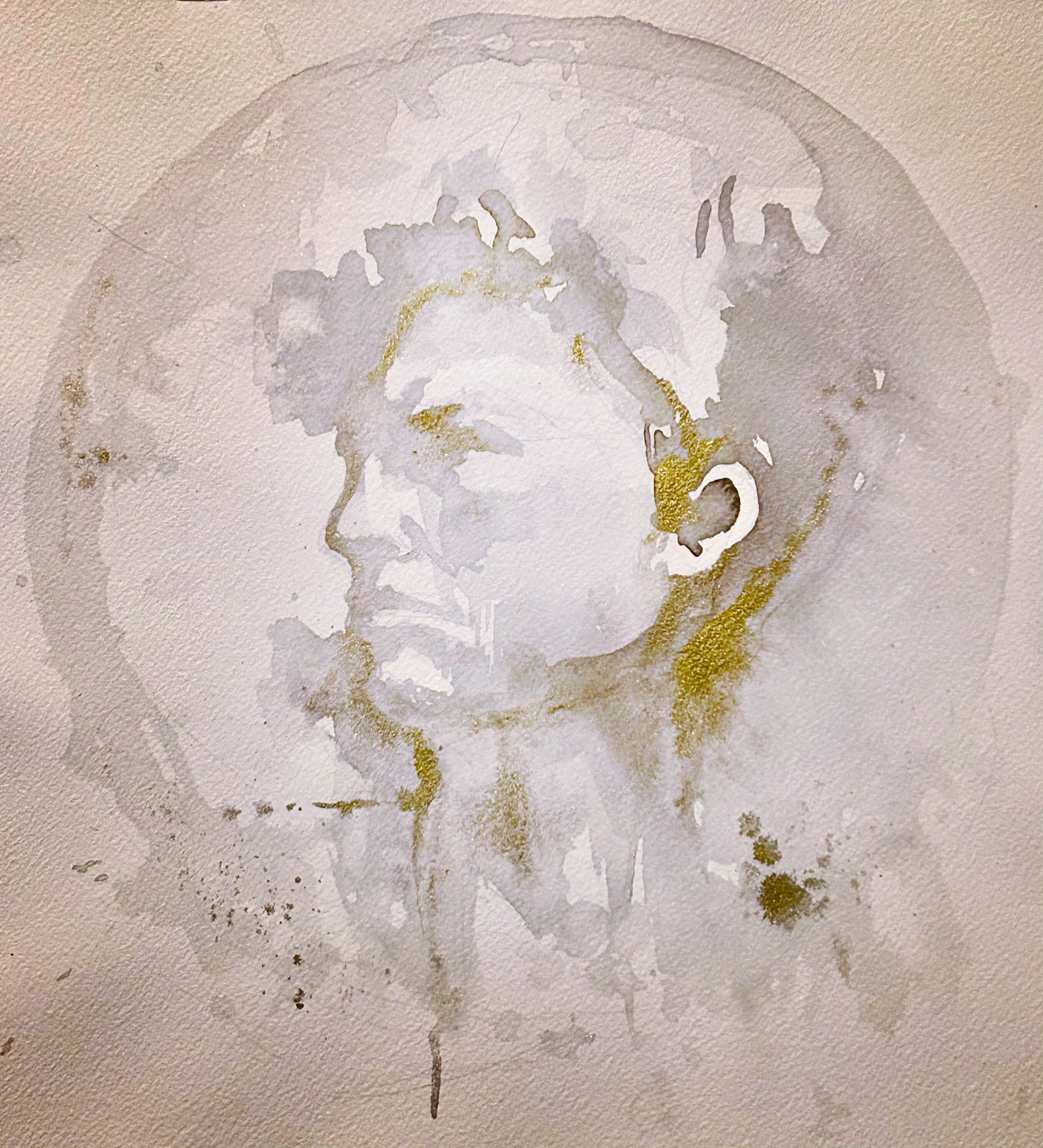 Ink Wash Painting Of People