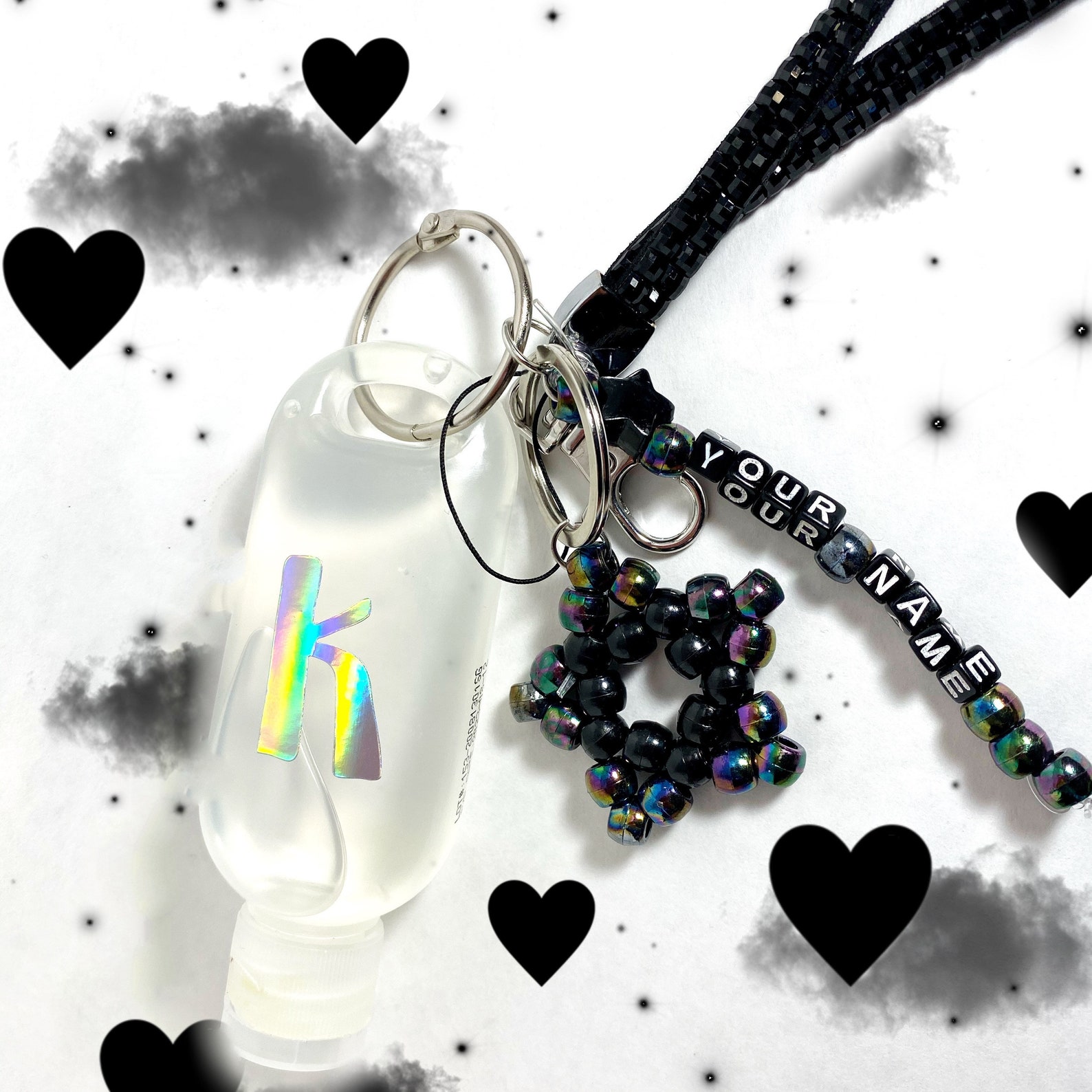 CUSTOM kandi klean keychain lanyard | Etsy