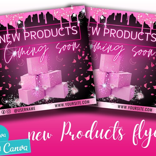DIY NEW ARRIVALS Flyer Restock Flyer Coming Soon Flyer New - Etsy