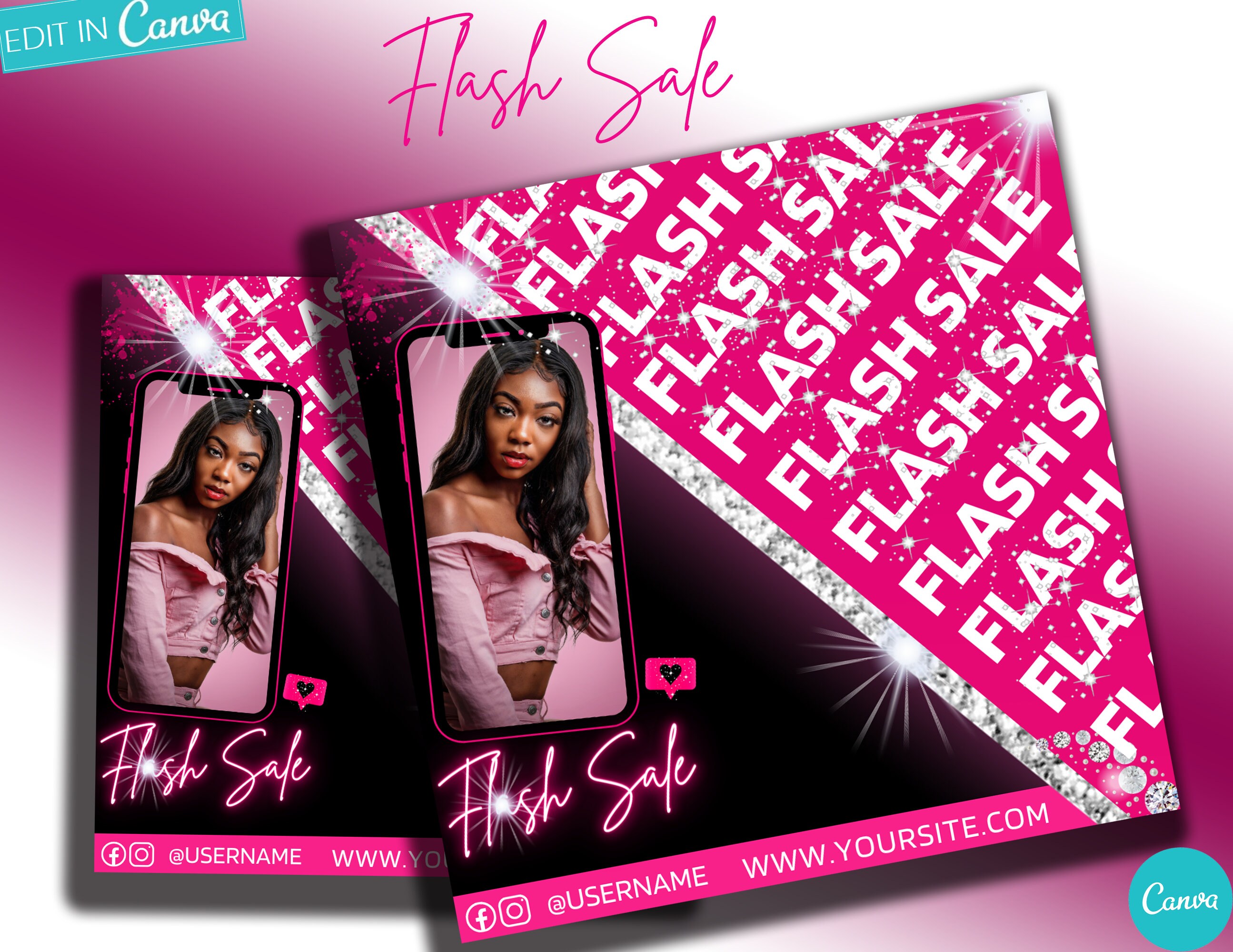 DIY flash sale flyer Flash Sale Flyer Flash Sale Social - Etsy