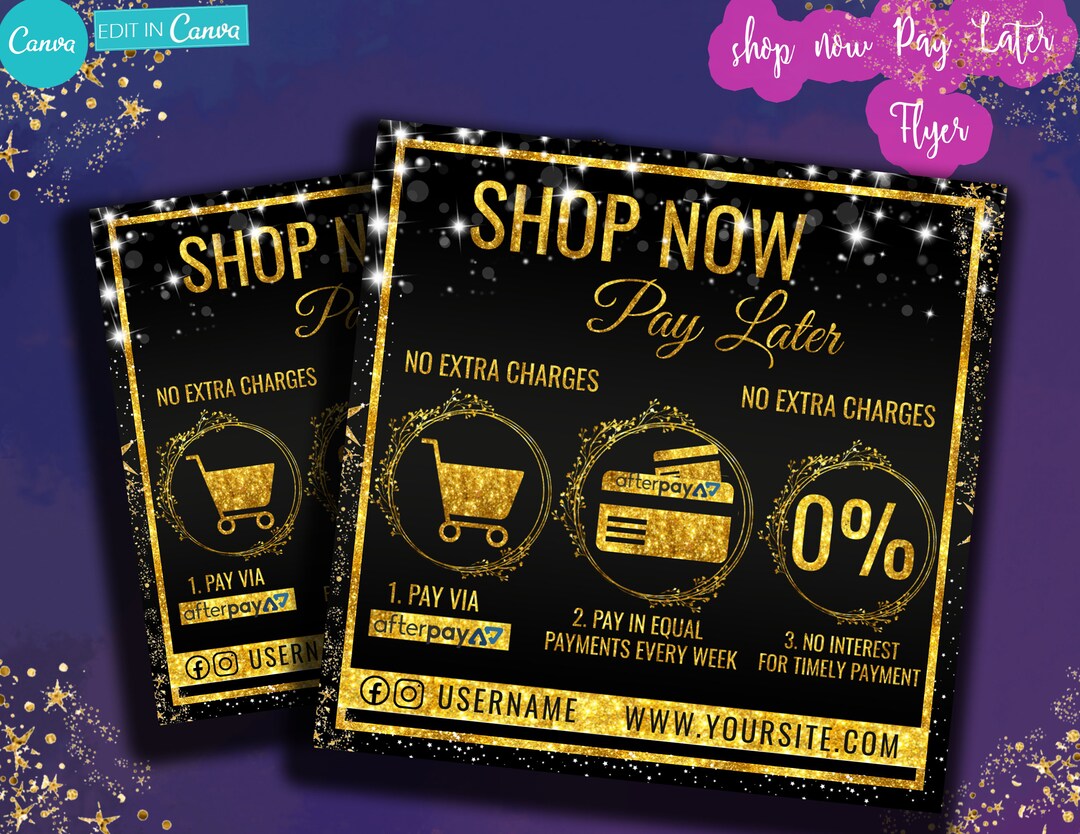 Afterpay Flyer DIY AFTERPAY Flyer Social Media Flyer - Etsy