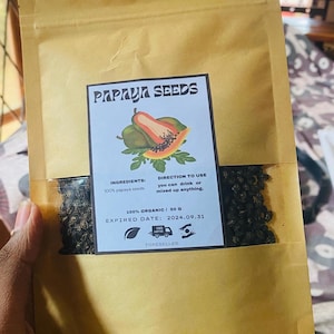Papaya Seeds Bulk, Organic Papaya Seeds Freshly Picked Dehydrate Blend From Ceylon - Etsy