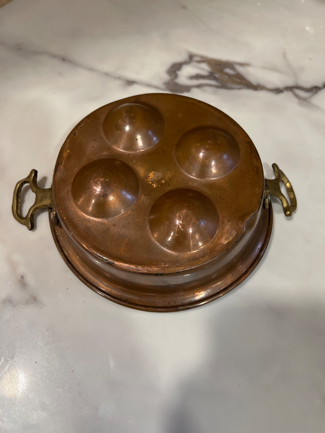 Antique 4 Egg Copper Poaching Pan - Etsy