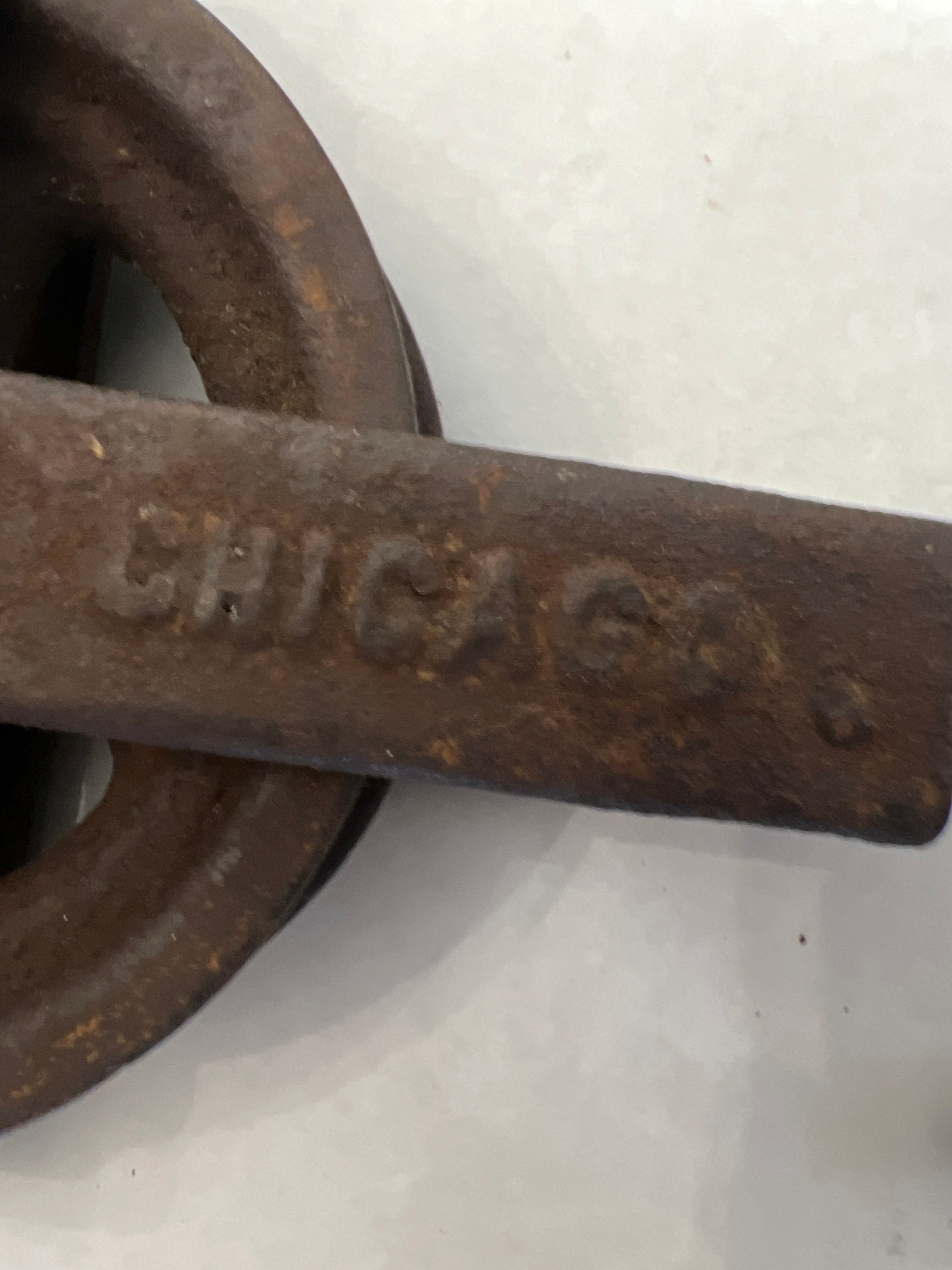 James H Channon Mfg. Chicago, 1/2” Vintage Pulley and Hook - Etsy