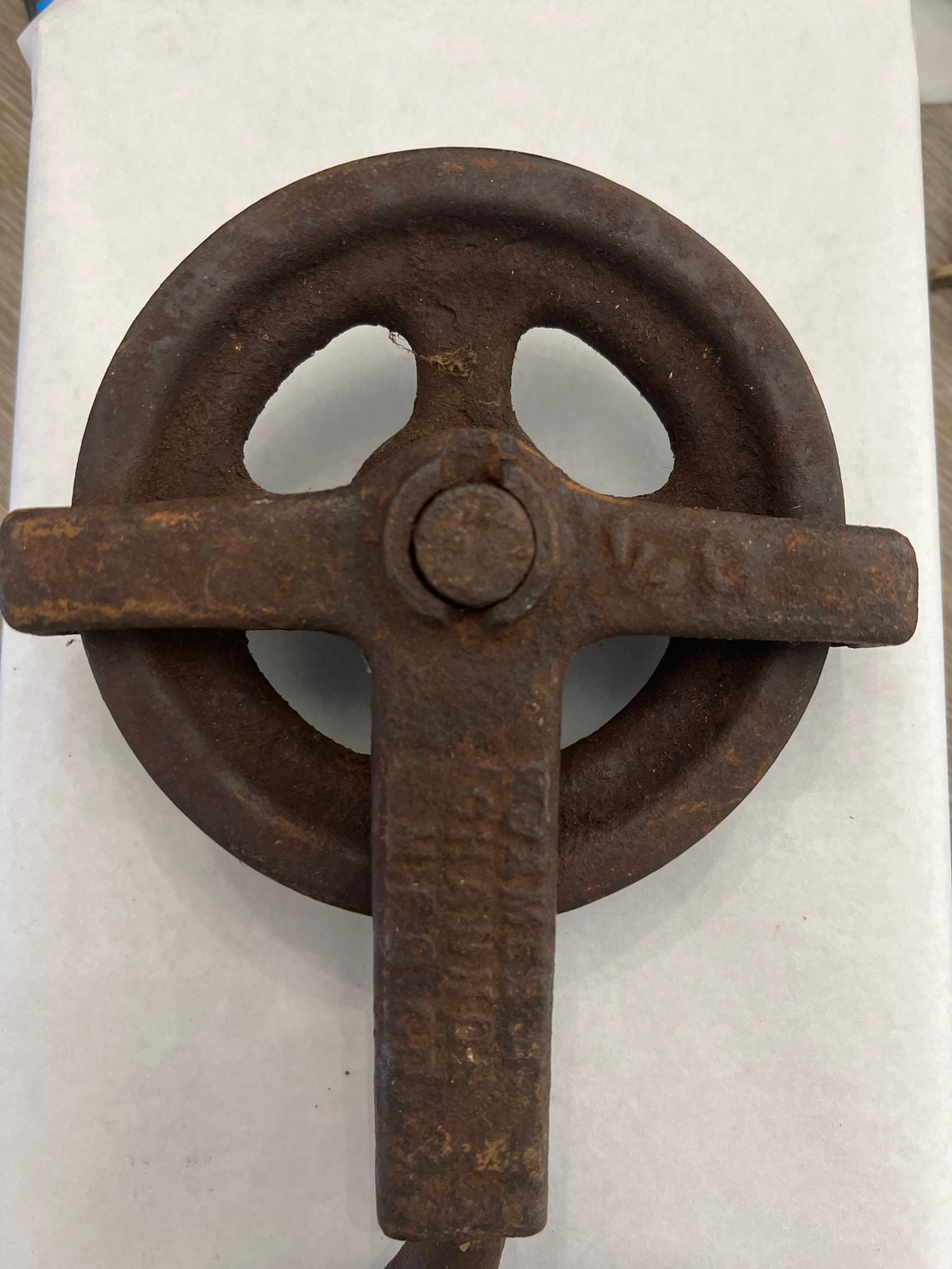 James H Channon Mfg. Chicago, 1/2” Vintage Pulley and Hook - Etsy