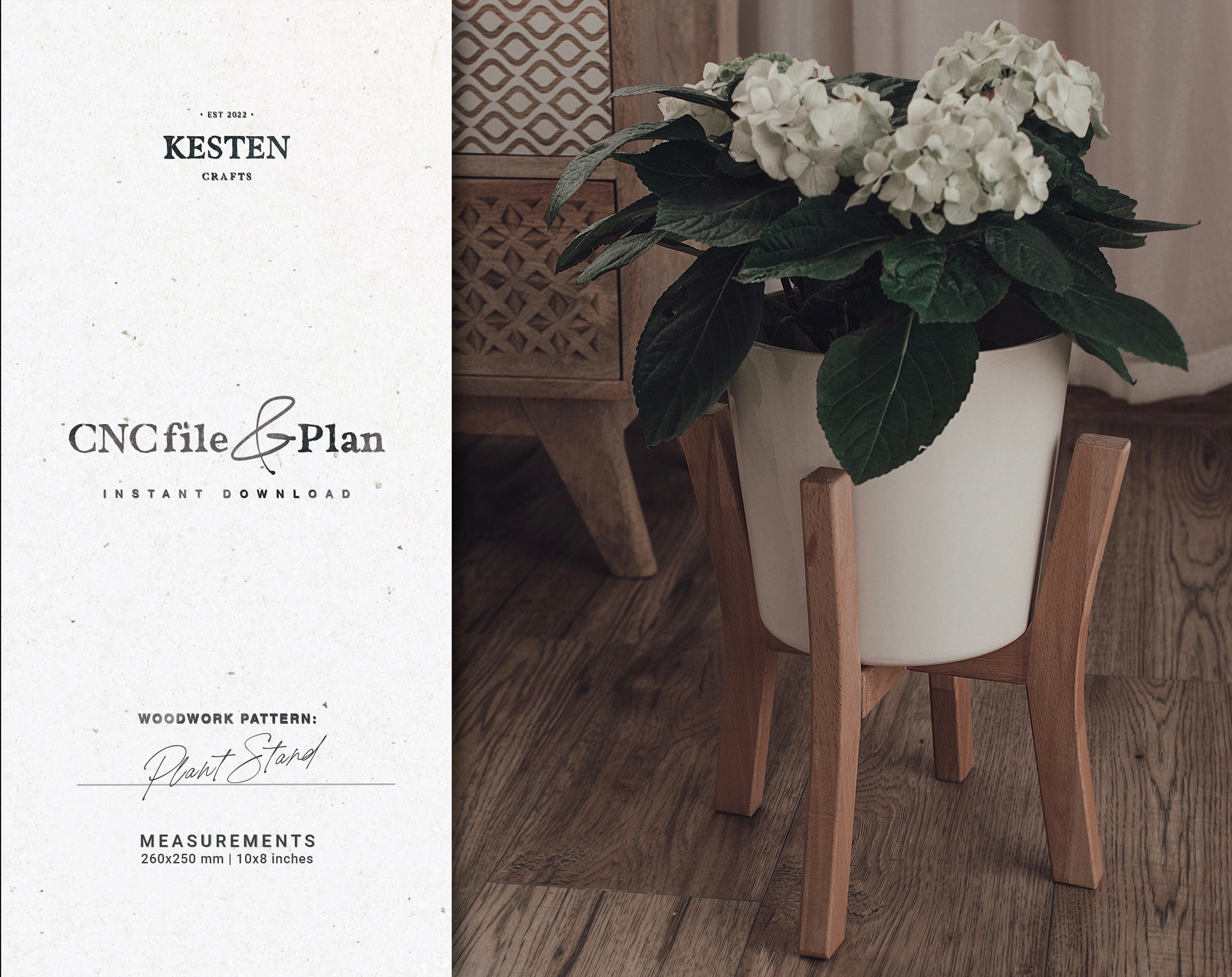 Plant Stand Cut Files | Flower Stand Scheme | Beginner Friendly Stand ...