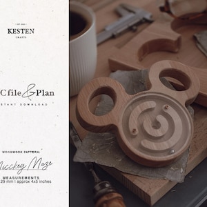 Mickey Maze CNC Files | Wooden Labyrinth Toy | Easy Maze Plan | Include ...