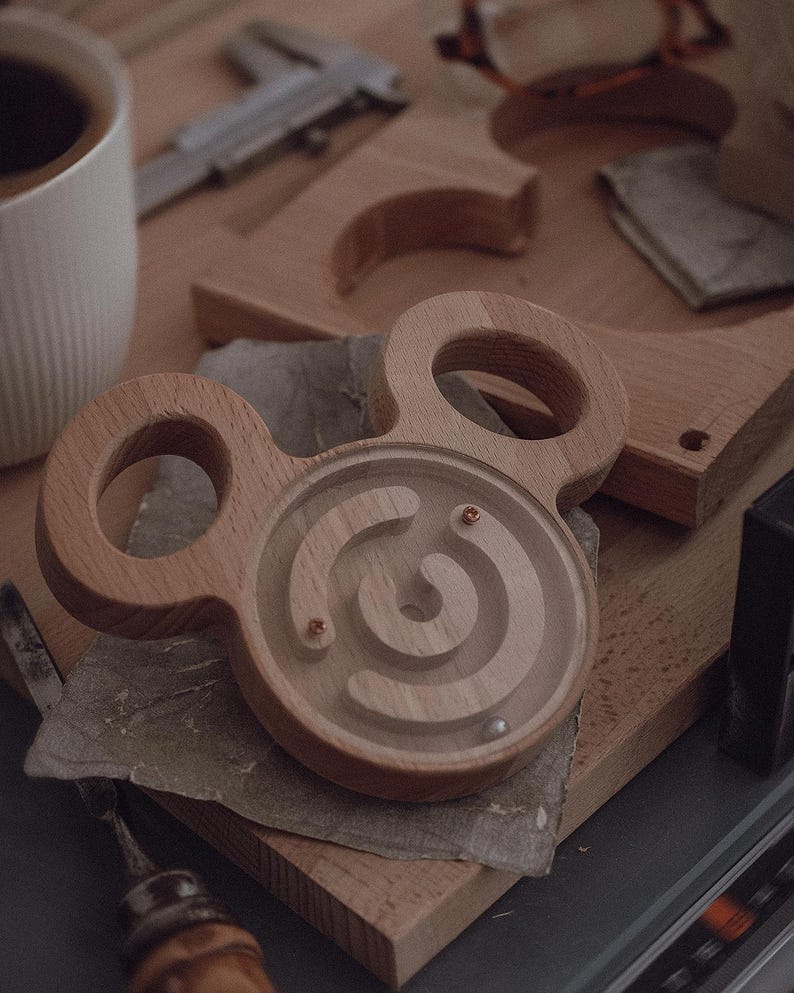 Mickey Maze CNC Files: Wooden Labyrinth Toy Plan (digital Download ...