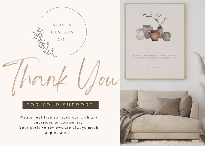 Treasure in Jars of Clay, Modern Bible Wall Art, Scripture Art Prints ...