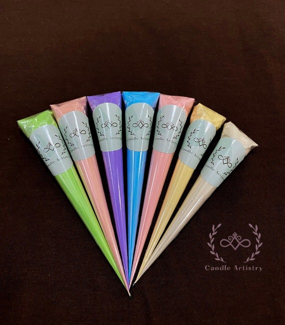 Acrylic Paint Cones I Pastel Collection I Henna Art I Mandala | Etsy