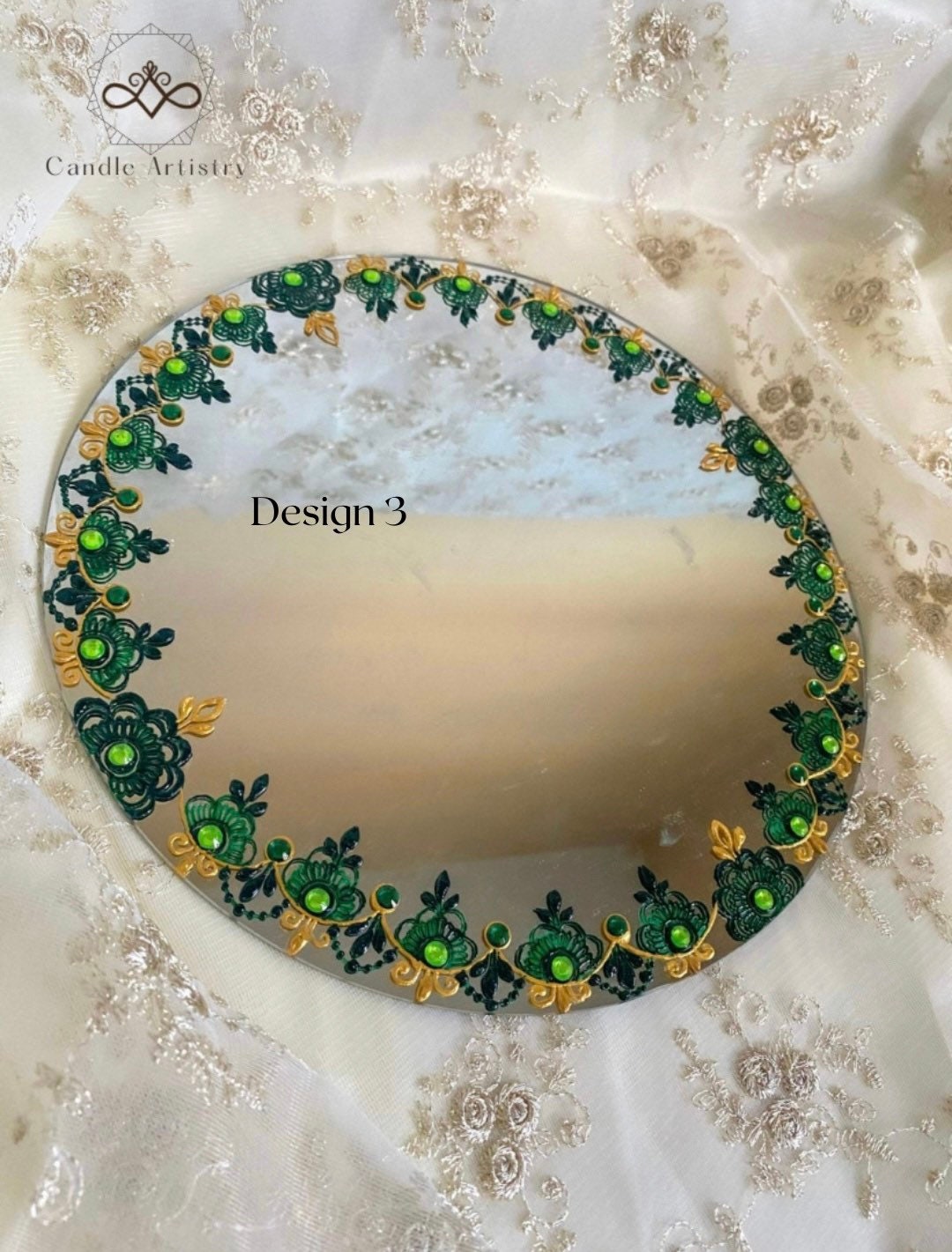 Henna Mirror Plate I Henna Thaal I Home Decor I Handmade I - Etsy