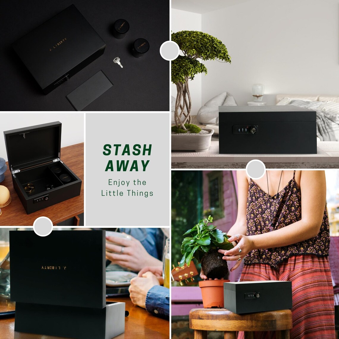 J.liberty Premium Stash Box With Combination Lock - Etsy