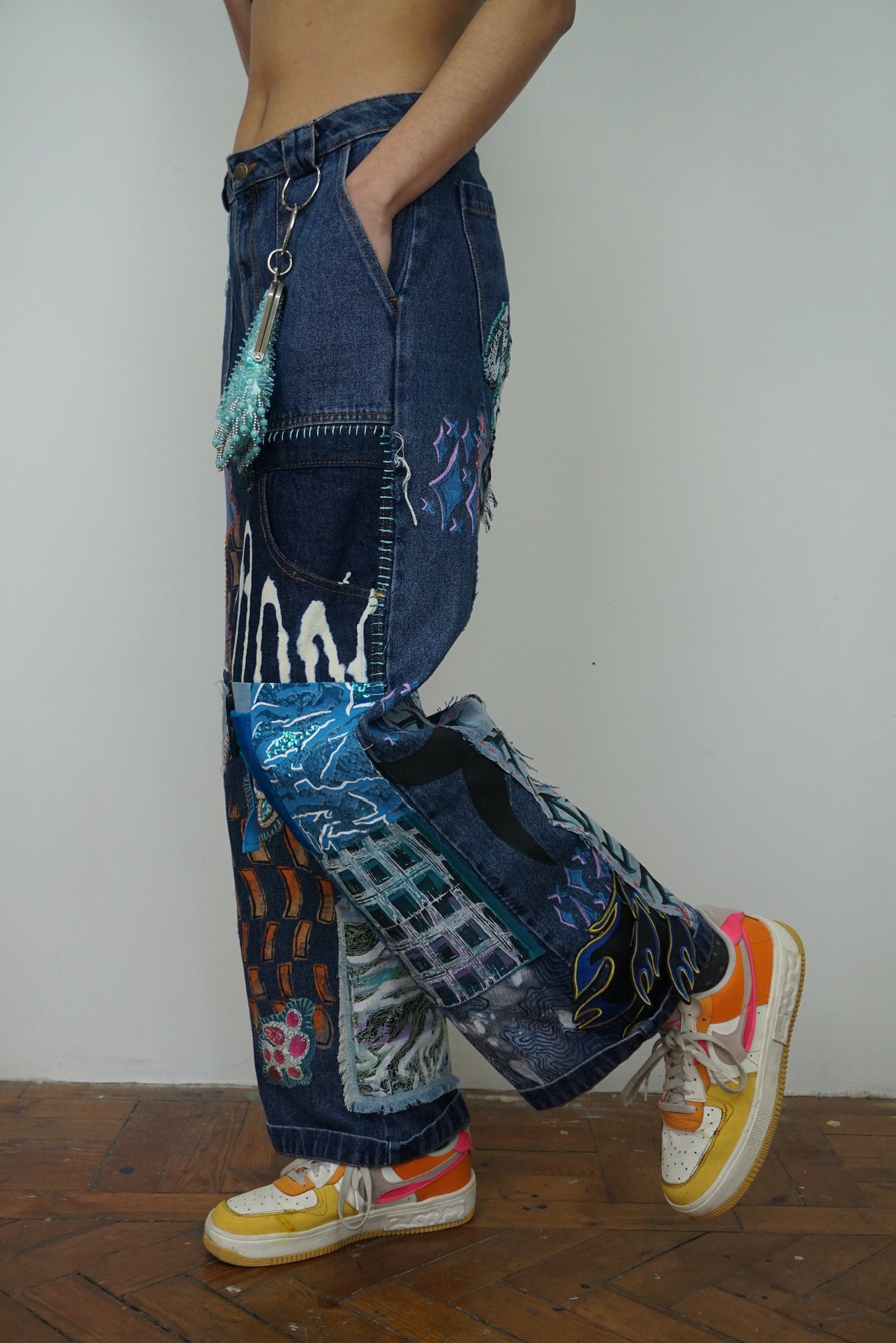 Honey We Hit the JACKPOT Up-cycled, Hand-painted and Patchwork Custom ...