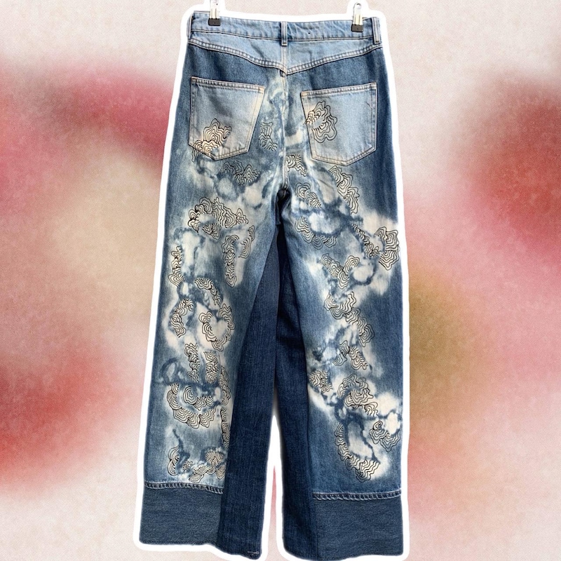 Abstract Jeans - Etsy
