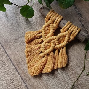 Small Minimalist Macrame Wall Decoration, Rustic Room Decor, Boho Home ...