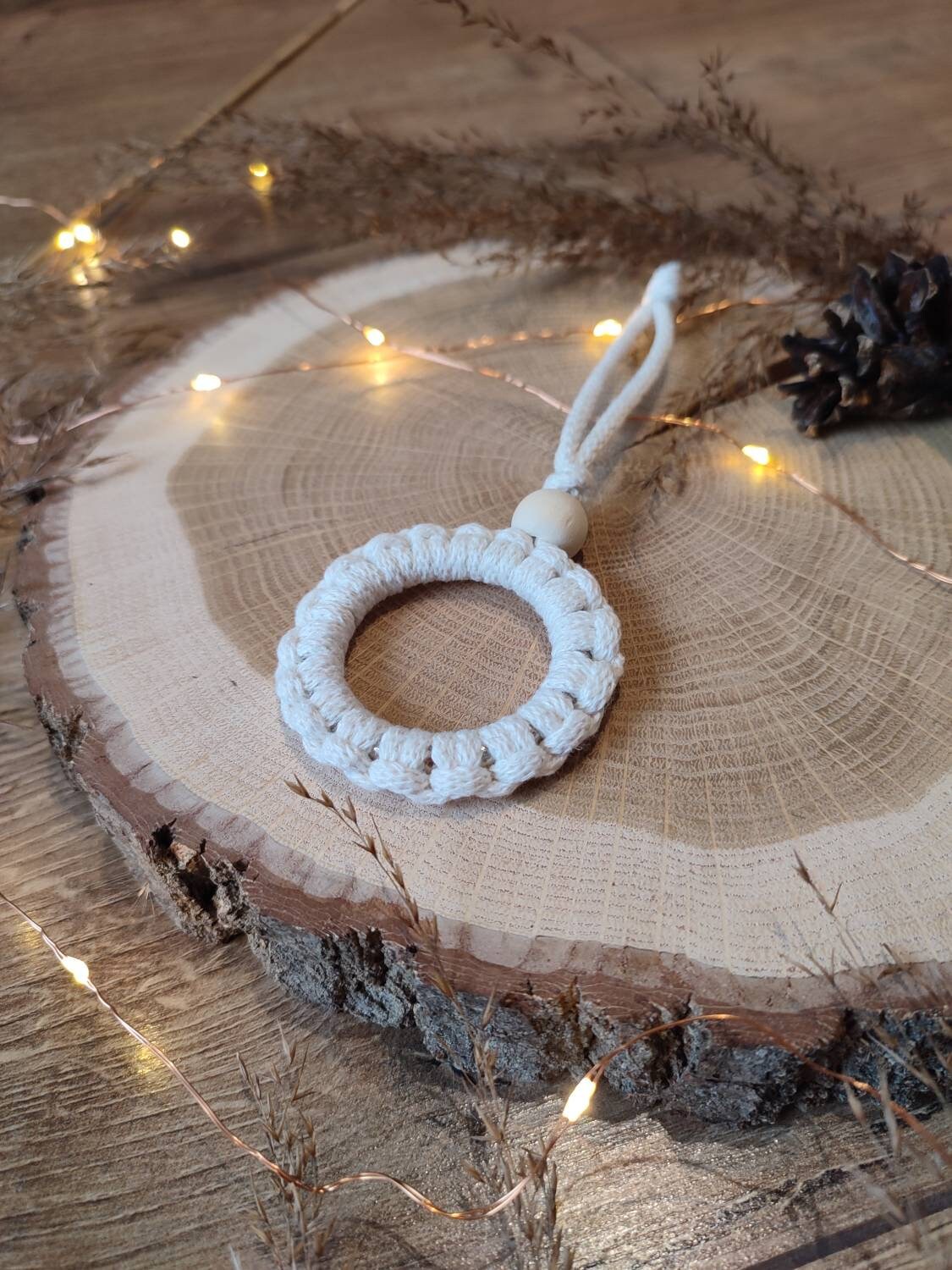 Handmade Macrame Ornament,christmas Gift,personalized Macrame Christmas Decoration,christmas ...