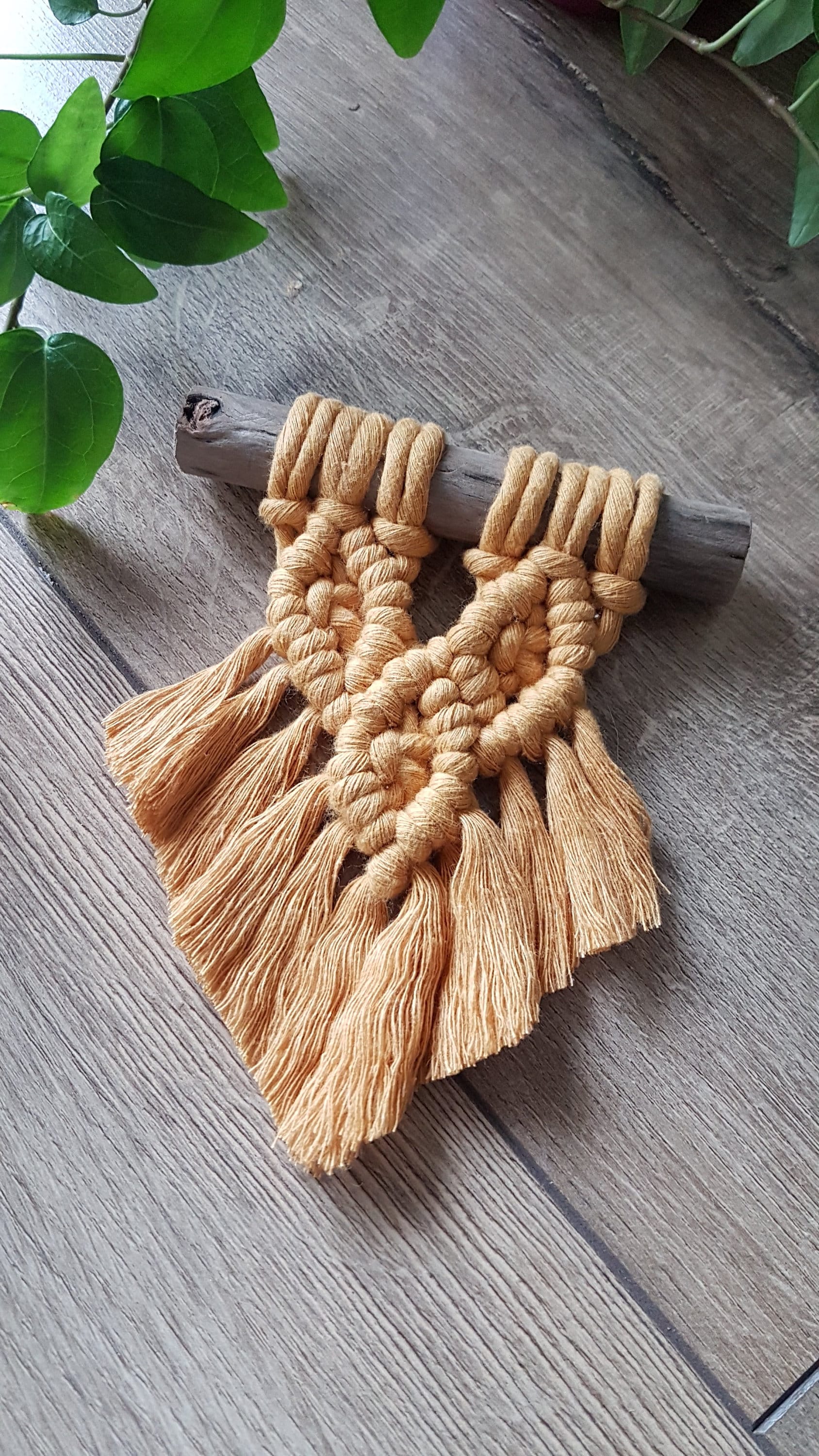 Small Minimalist Macrame Wall Decoration Rustic Room Decor - Etsy