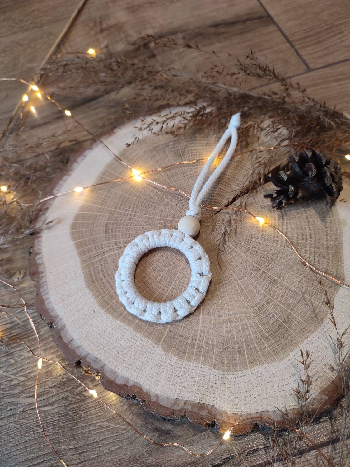 Handmade Macrame Ornament,christmas Gift,personalized Macrame Christmas Decoration,christmas ...