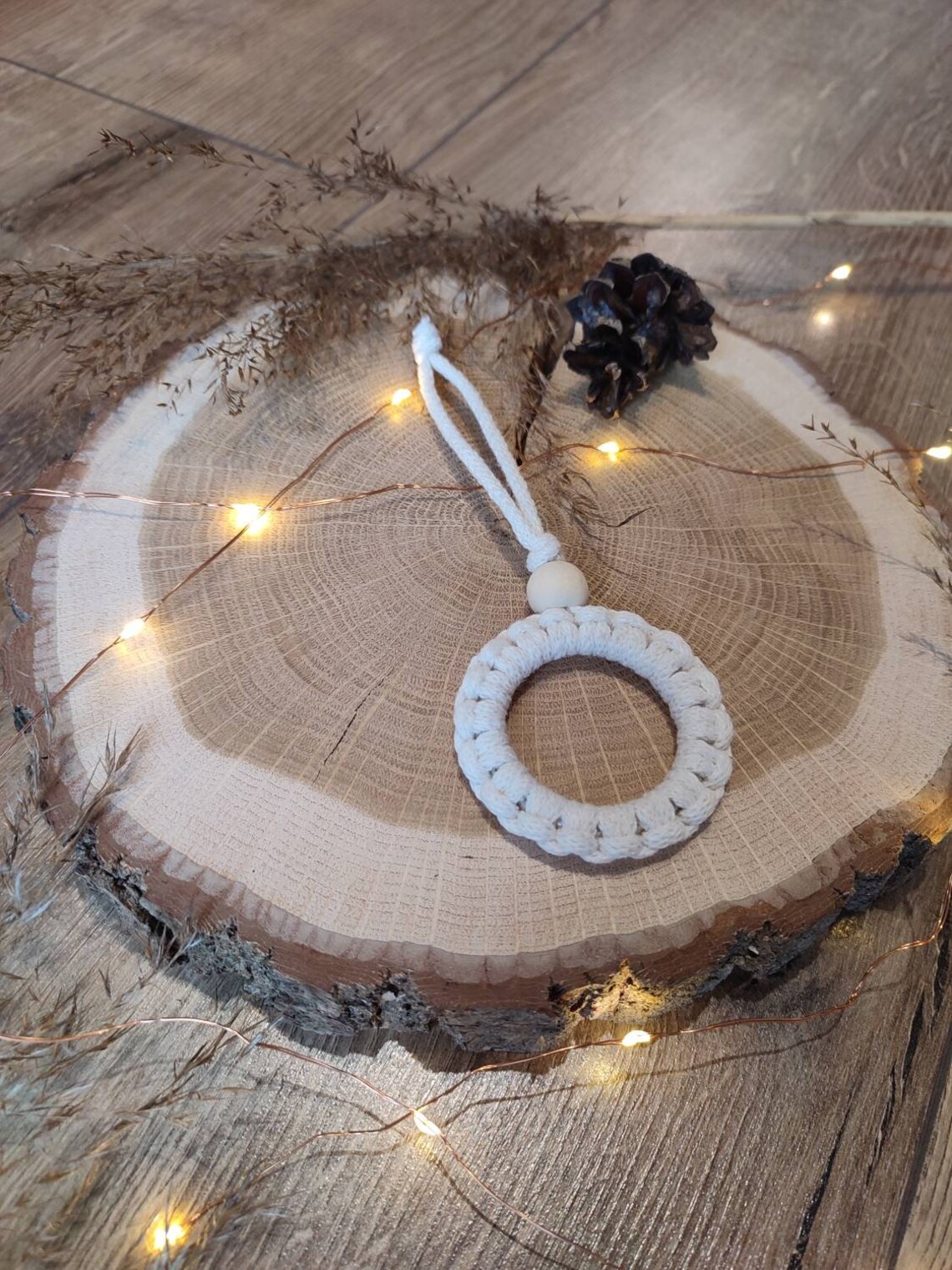 Handmade Macrame Ornament,christmas Gift,personalized Macrame Christmas ...