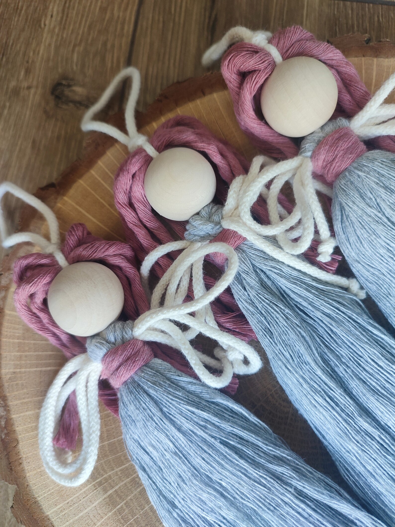 Macrame Christmas Angels Box Macrame Set Christmas Decoration,christmas ...