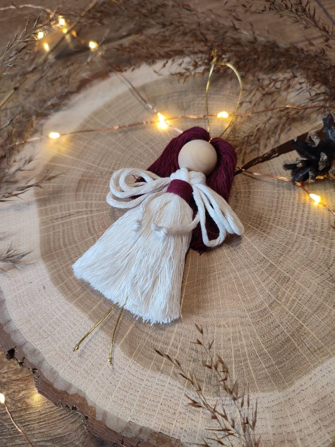 Handmade Macrame Angel,christmas Angel,personalized Macrame Christmas ...