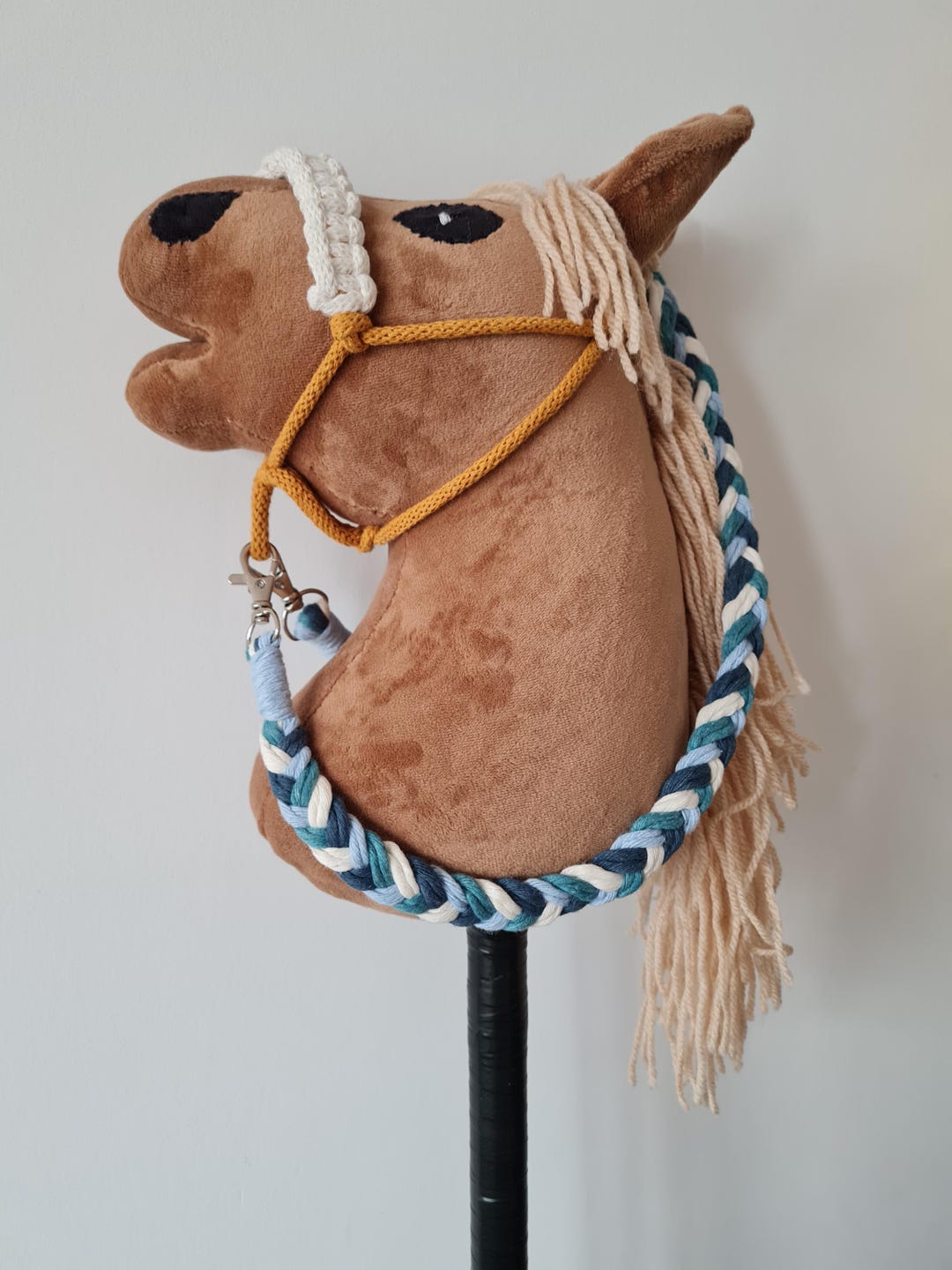 Hobby Horse Reins - Handmade Braided Tack Colorful Reins for Hobby ...