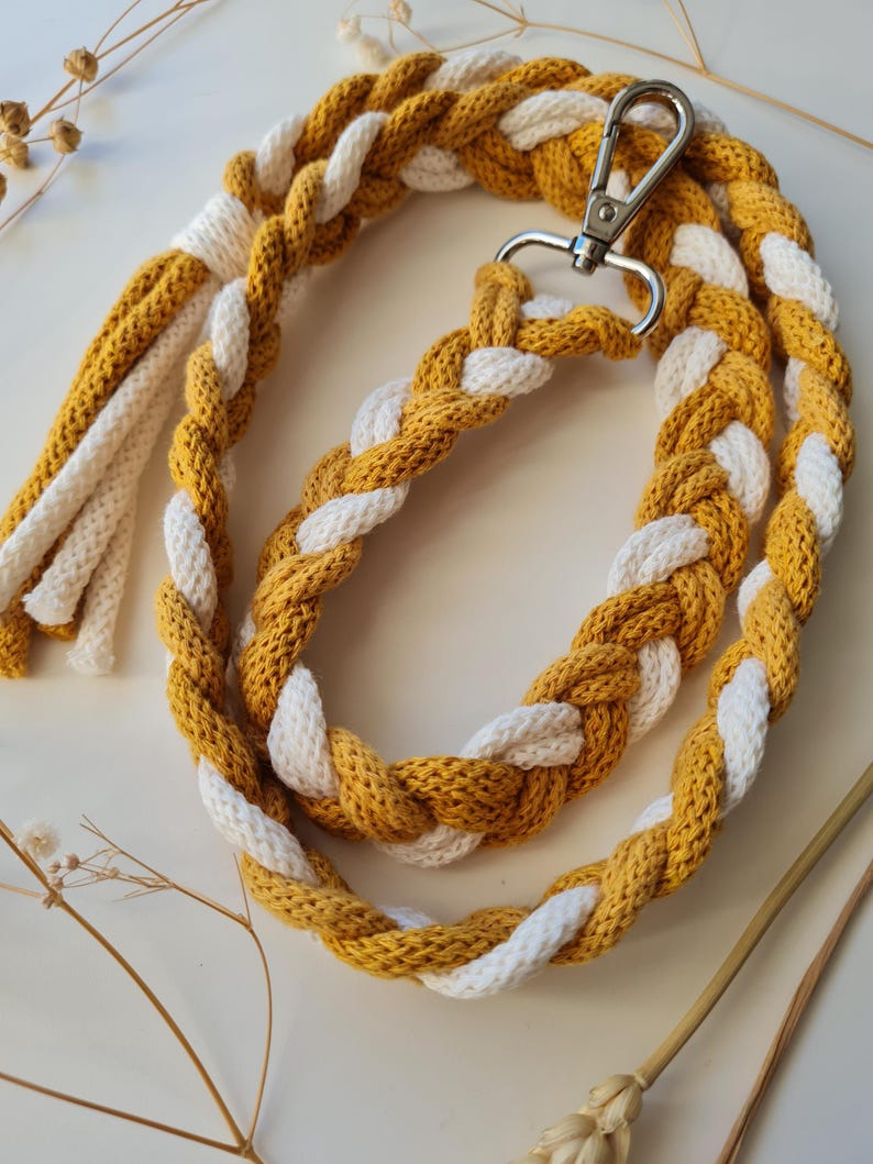 Handmade Braided Hobby Horse Lead Rope - Mustard & White - Etsy