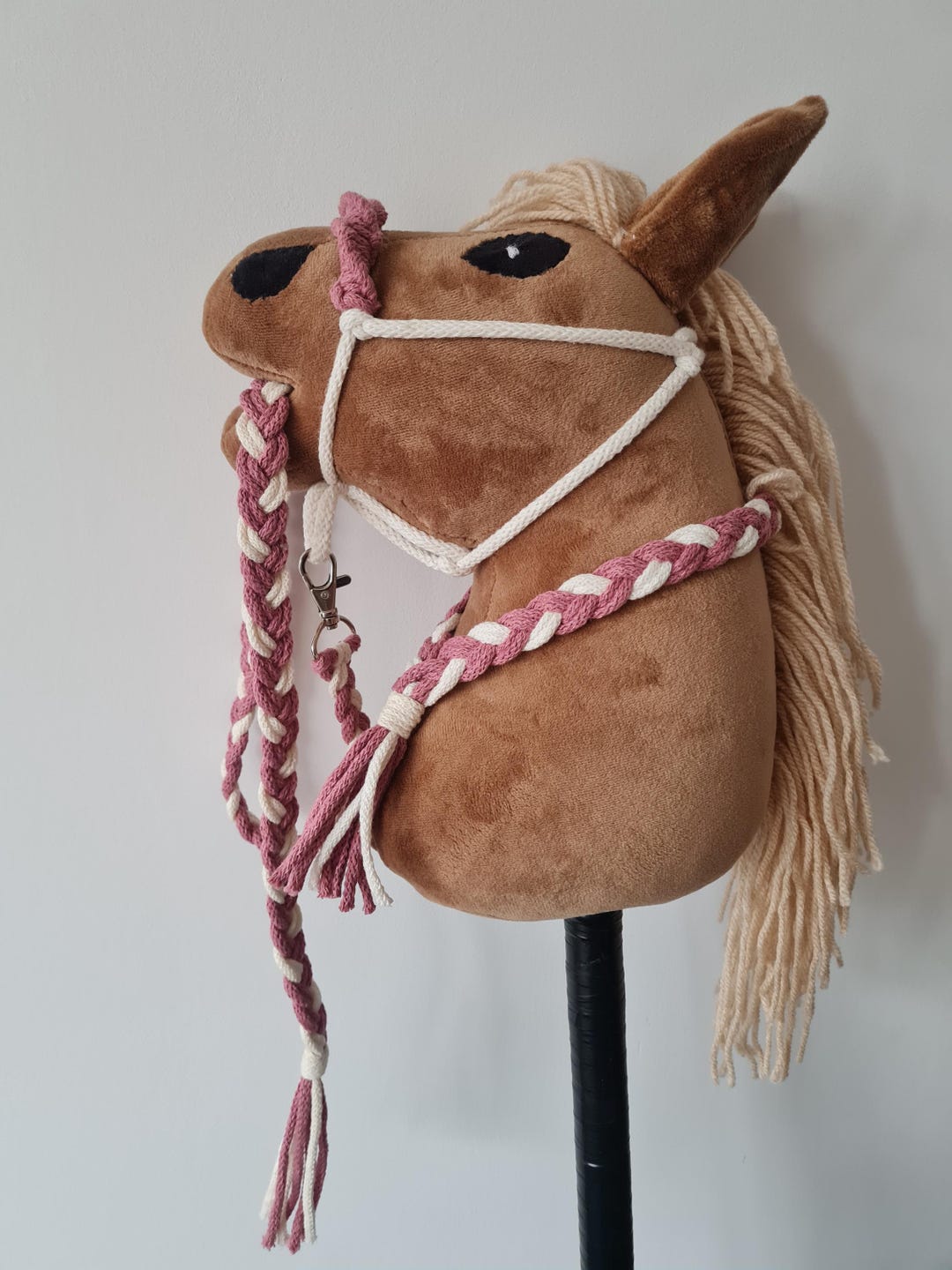 Premium Hobby Horse Halter & Lead Rope Set – Handmade Tack – Ideal ...
