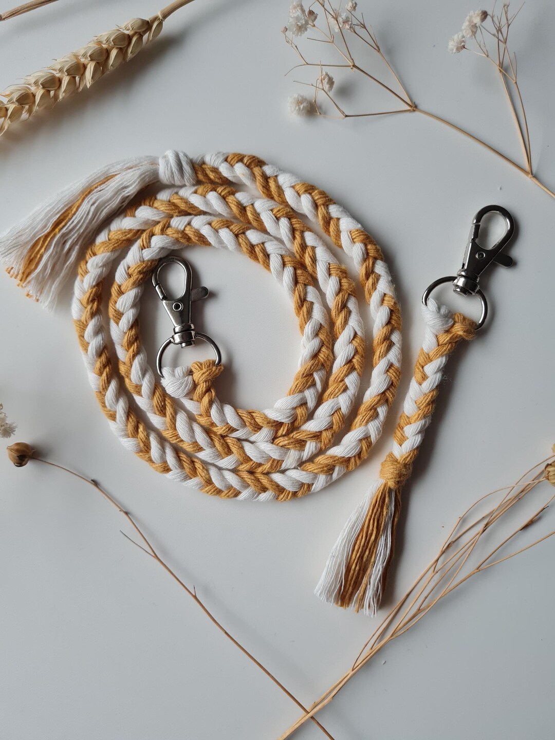 Hobby Horse Lead Rope & Charm Set: Braided Mustard Accessory - Etsy