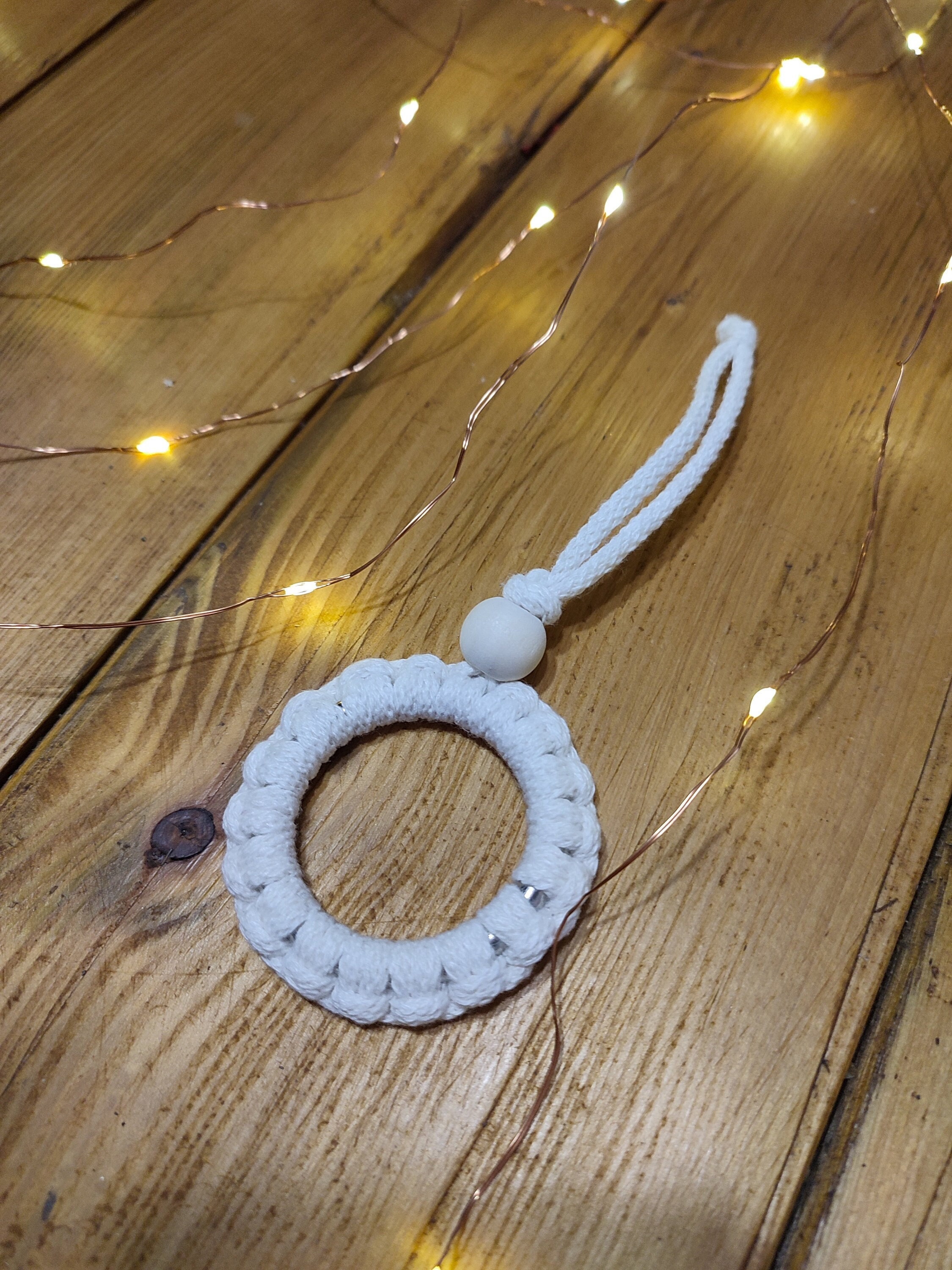 Handmade Macrame Ornament,christmas Gift,personalized Macrame Christmas ...