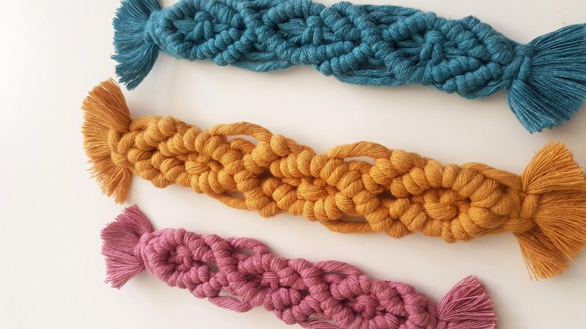 Macrame Hair Accessories Accessory for the Headband Macrame - Etsy