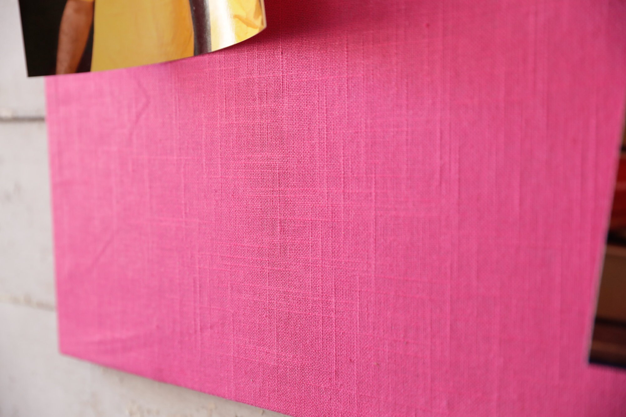 Pink Designer Upholstery Fabric Cork Board for Her Custom | Etsy