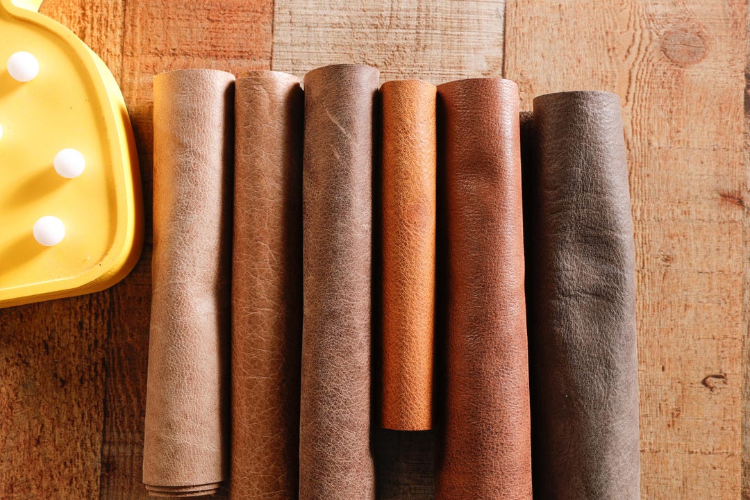 Premium Full Grain Naturally Milled Full Aniline Buffalo Leather Sheets ...