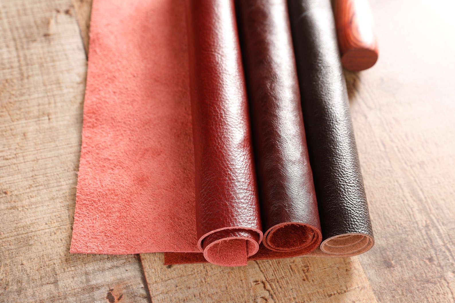 Premium Italian Full Grain/pebble Grain Leather Sheets, Pre Cut Oil ...
