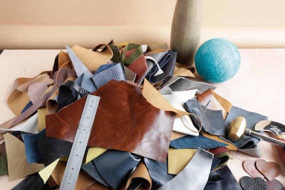 Premium Full Grain Italian Cowhide Leather Scraps Upholstery - Etsy