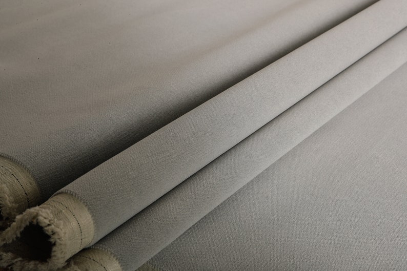 Grey Twill Chenille Woven Upholstery Fabric by the Yard-for Home Decor ...